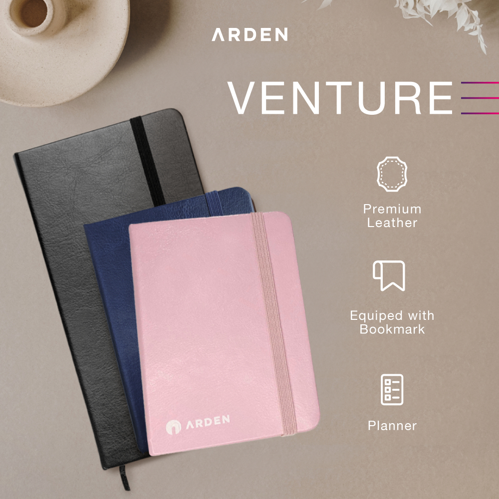 Jual ARDEN Notebook Venture - Classic Leather Cover Notebook | Shopee ...