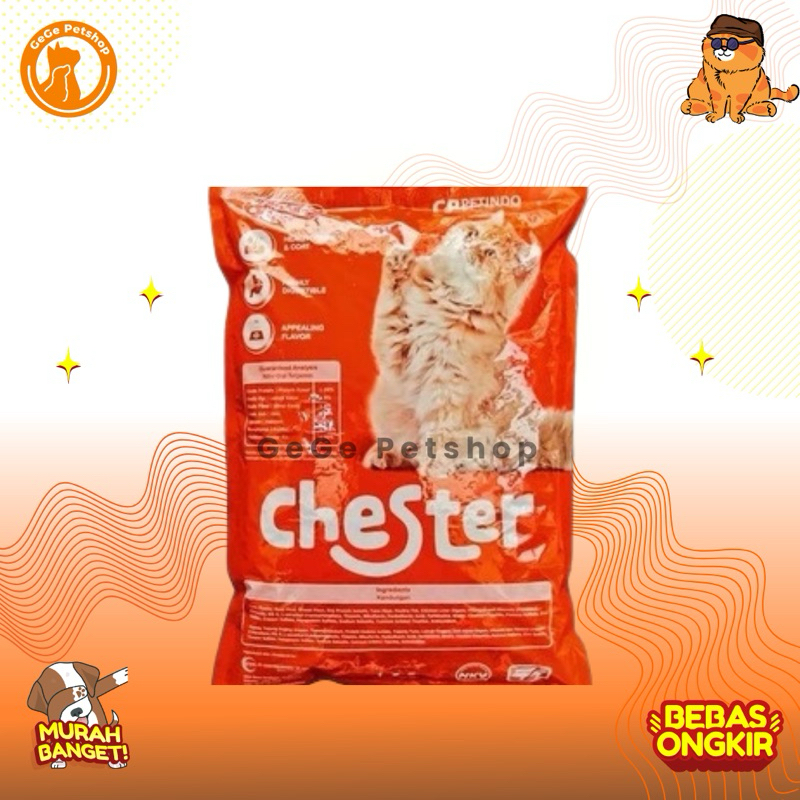 Jual Chester cat food Repack 800Gr | Shopee Indonesia