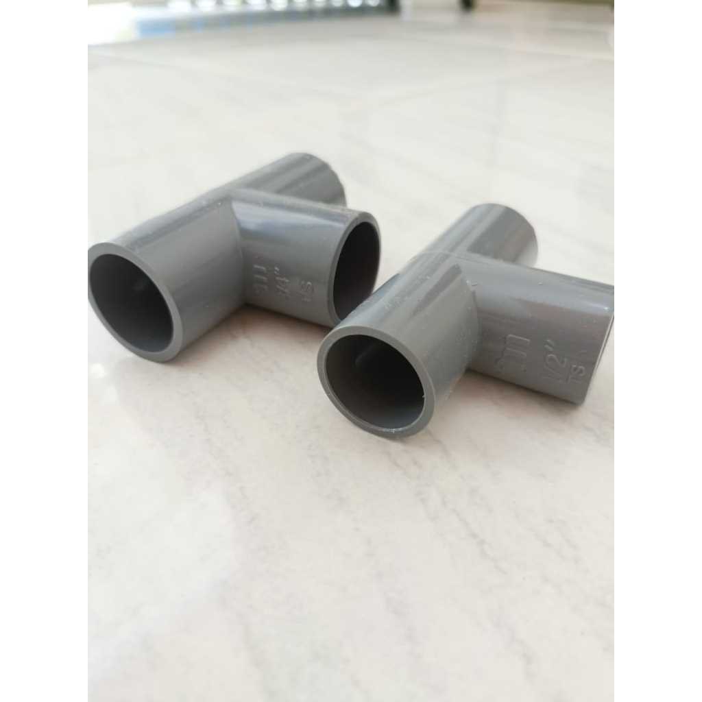 Jual Tee Pipa PVC 1/2 3/4 Sambungan pipa pvc | Shopee Indonesia