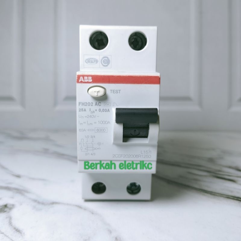 Jual RCBO/RCCB ABB Tipe FH202 AC 25A | Shopee Indonesia