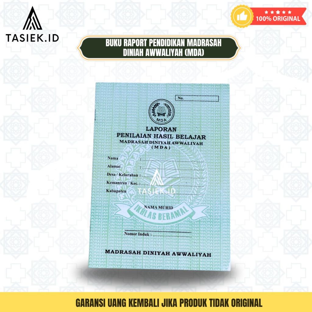 Jual BUKU RAPORT PENDIDIKAN MADRASAH DINIAH AWWALIYAH (MDA) | Shopee Indonesia