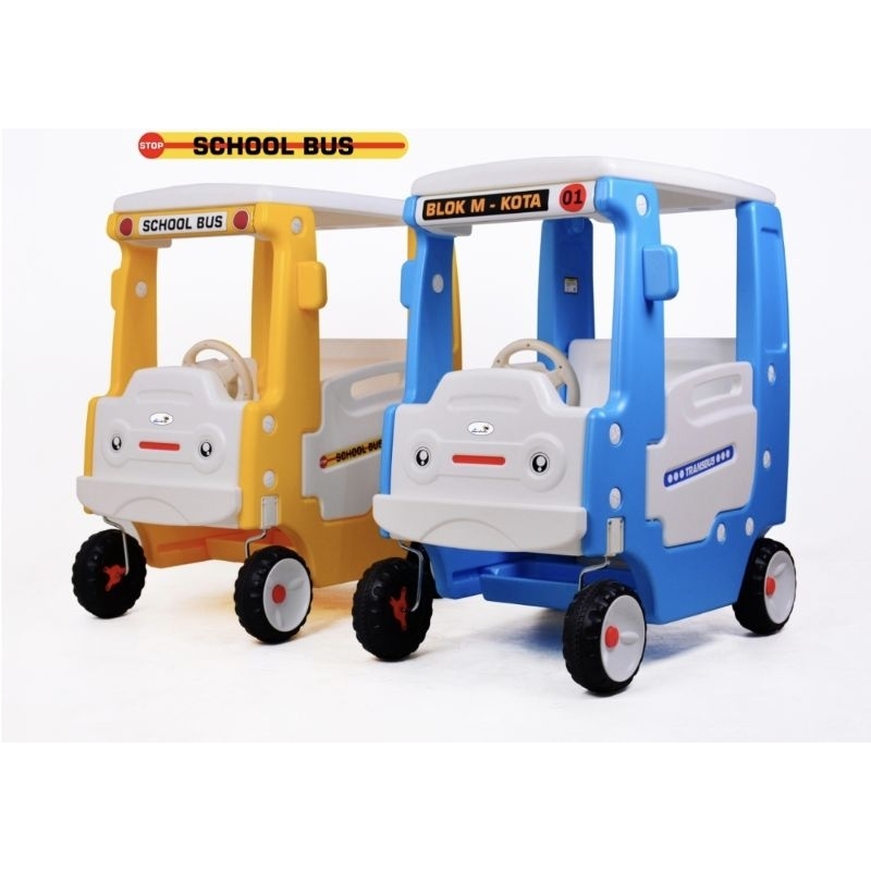 Jual PREMIUM RIDE ON BUS ROOF MOBIL MOBILAN ANAK RODA DORONG BIS ...