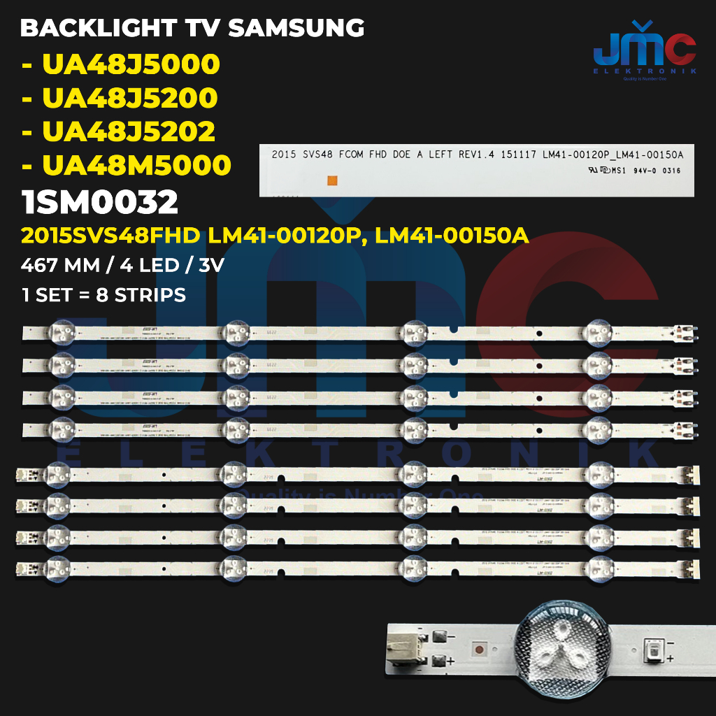 Jual Backlight TV SAMSUNG 48 Inch UA48J5000 UA48M5000 UA48J5200 UA48J5202 | Shopee Indonesia