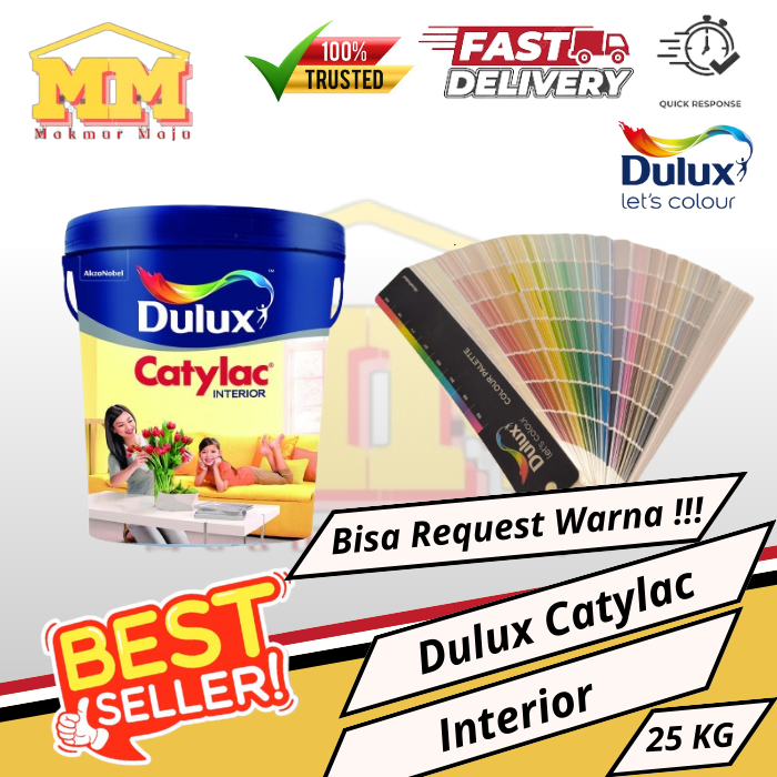 Jual Cat Tembok Dulux Catylac Interior 25kg - Putih / Tinting (BISA ...