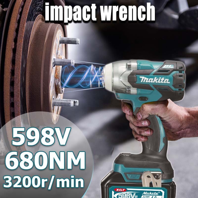 Jual 【680N/M Impact Wrench】Mukete Brushless Impek Pembuka Baut Bor ...