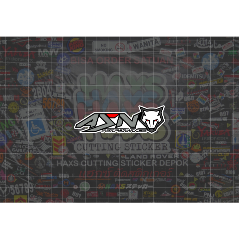 Jual Sticker Print ASN Performance Ukuran 8 Cm Untuk Motor Mobil ...