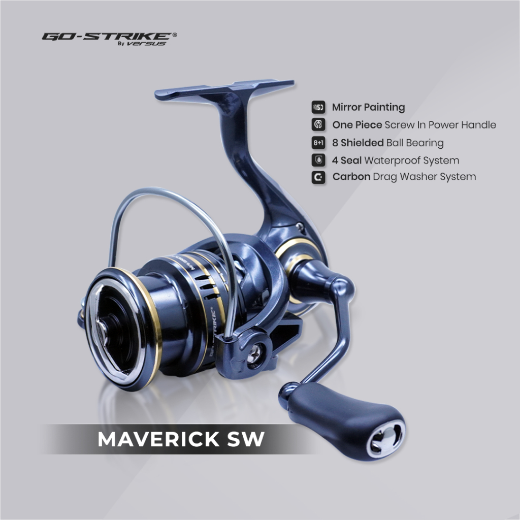 Jual Reel Pancing GostrikeVersus Maverick SW 8BB Power Handle With ...
