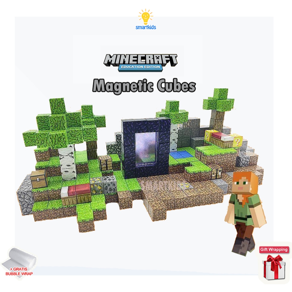 Jual [Ready Stock] Minecraft Premium Magnetic Building 4D Cubes ...