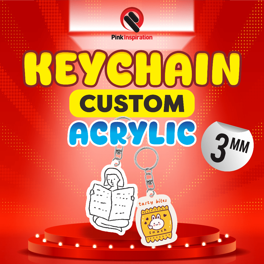 Jual Custom Gantungan Kunci Akrilik, Keychain Acrylic Custom character ...