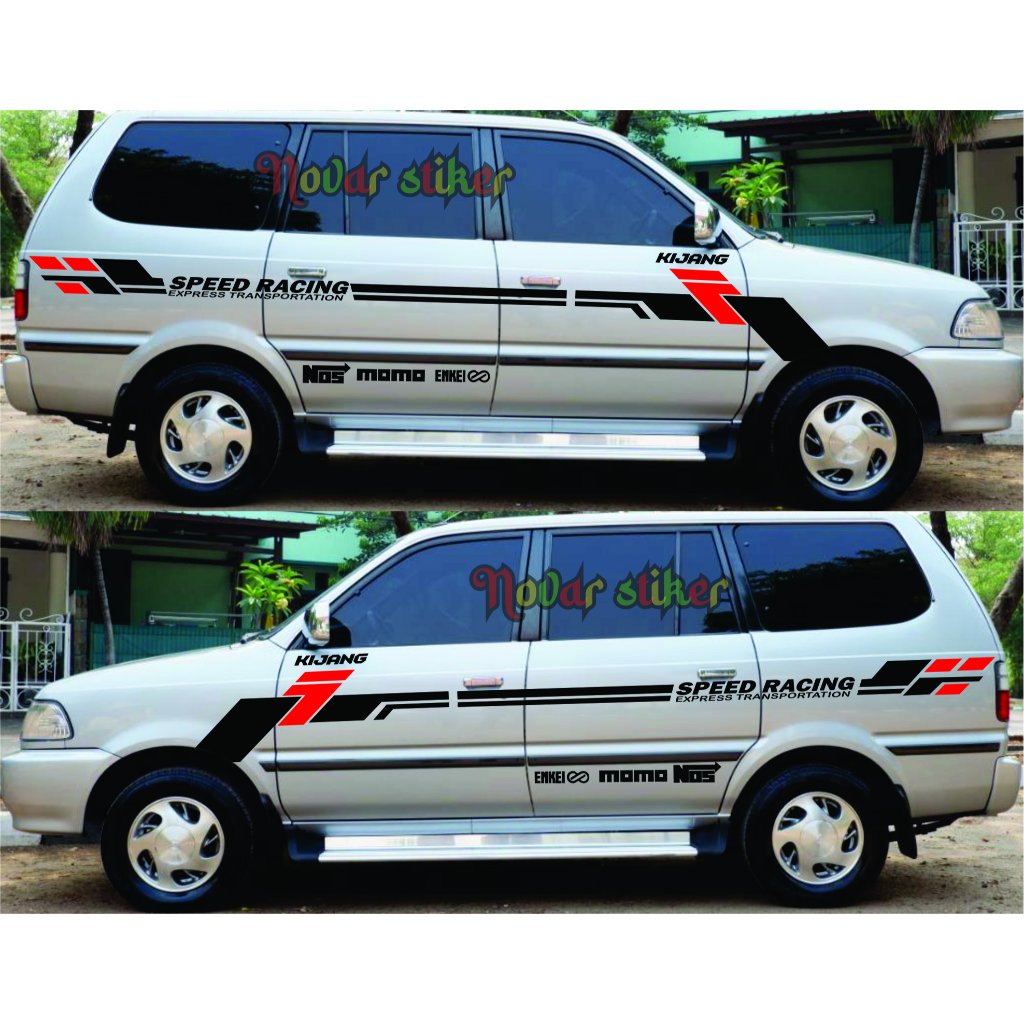 Jual Cutting Stiker Mobil Kijang Stiker List Speed Racing Mobil Kijang ...