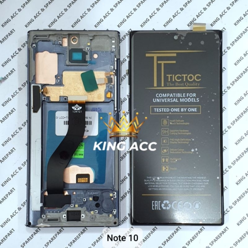 Jual LCD TOUCHSCREEN + FRAME SAMSUNG GALAXY NOTE 10 / N970 BLACK OLED2 ...