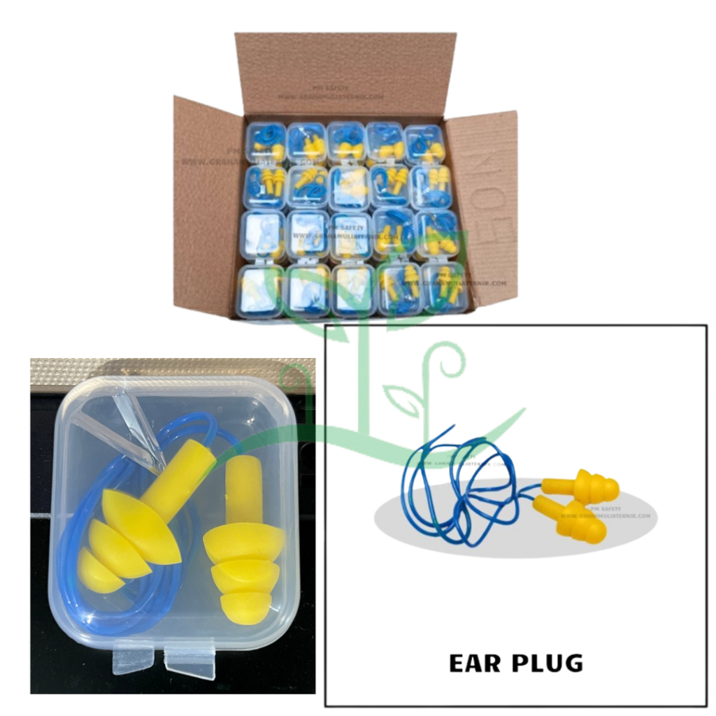 Jual Penyumbat Telinga/ Earplug Silikon Dengan Box/ Alat Pelindung ...