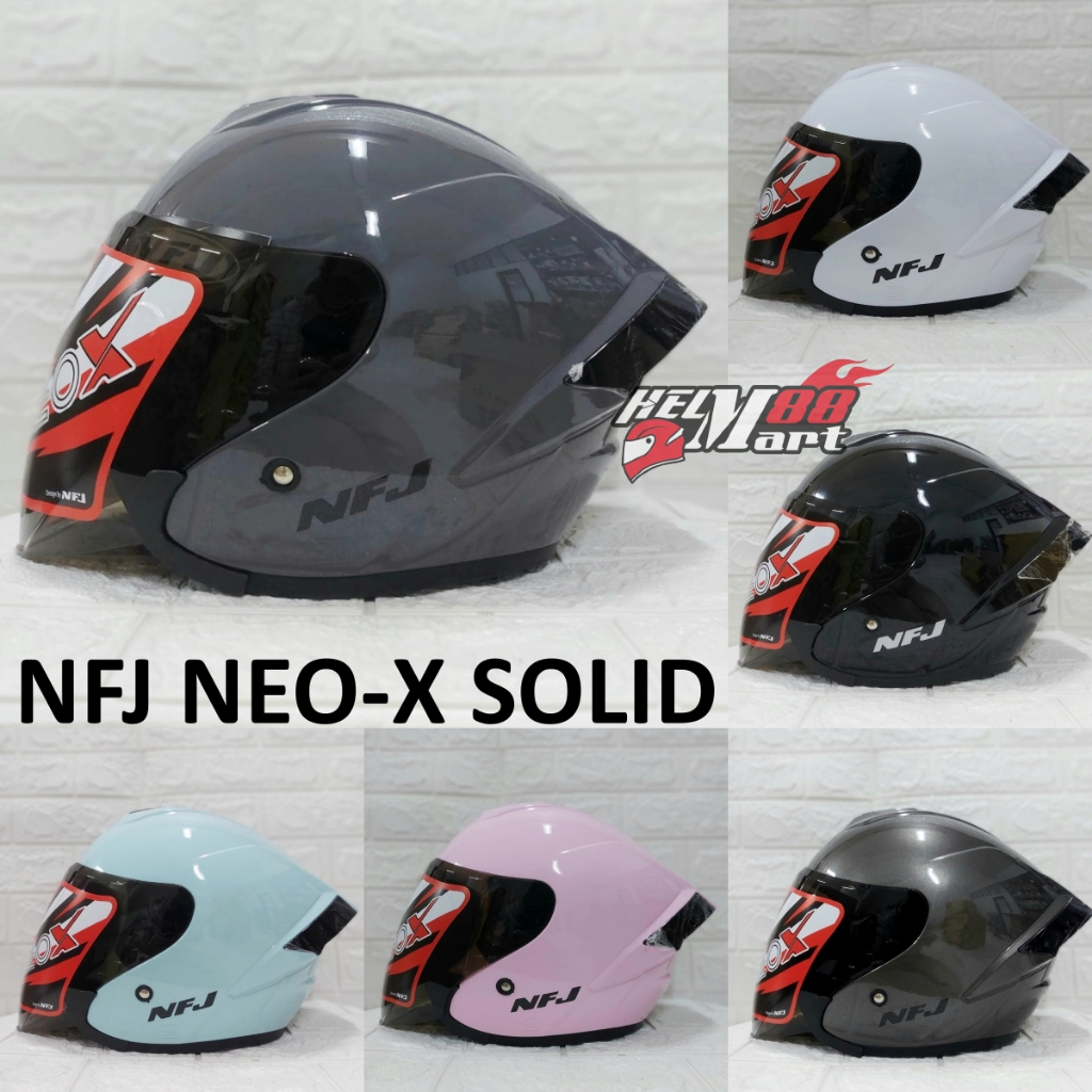 Jual Helm NFJ NEO X Solid Neo-X - Helm Viral Budget Pelajar Helm SNI ...