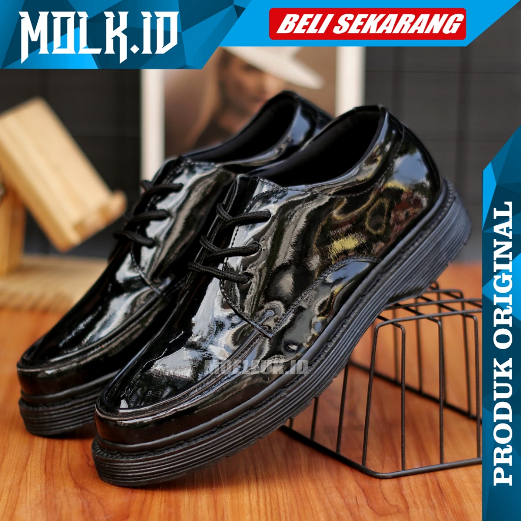 Jual MOLK Jean Sepatu Pantofel Kerja Pria Formal Casual Original Oxford ...