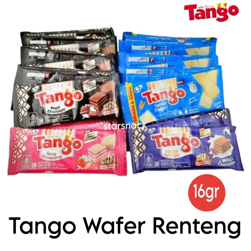 Jual Tango Wafer Renceng 16gr isi 10pc | Shopee Indonesia