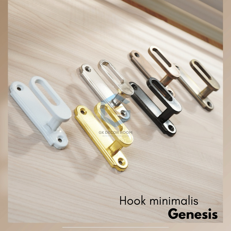 Jual Hook pengait tali gorden/ Hook minimalis Genesis (2pcs) | Shopee ...