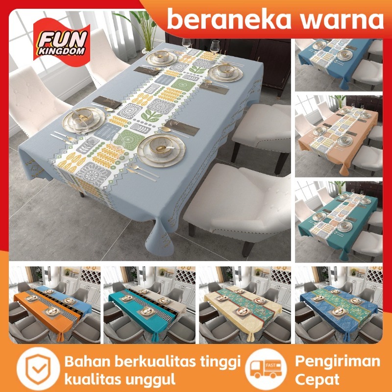 Jual Bahan PEVA tahan air / Desain pola kotak-kotak / tikar meja Taplak ...