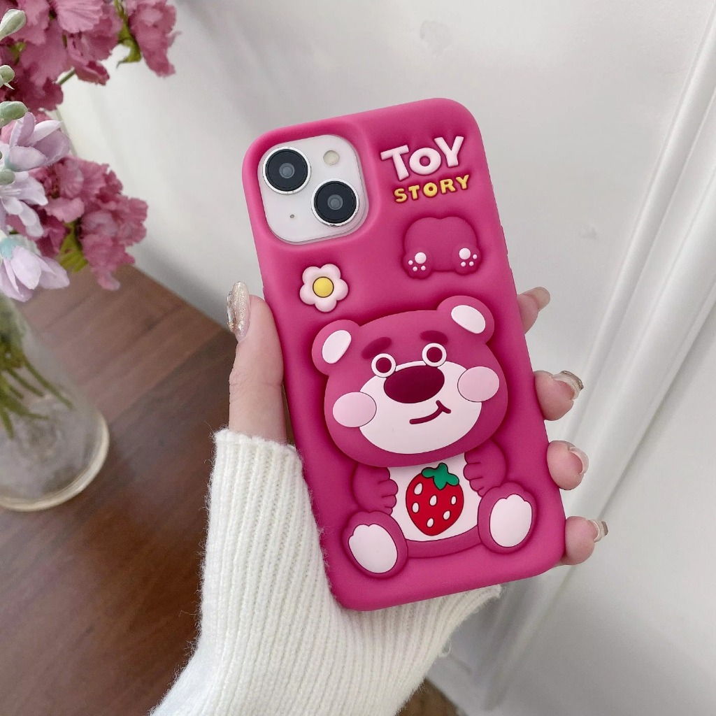 Jual #1650 Case Hp 3D Lotso With Popsocket competible for Iphone X XR ...