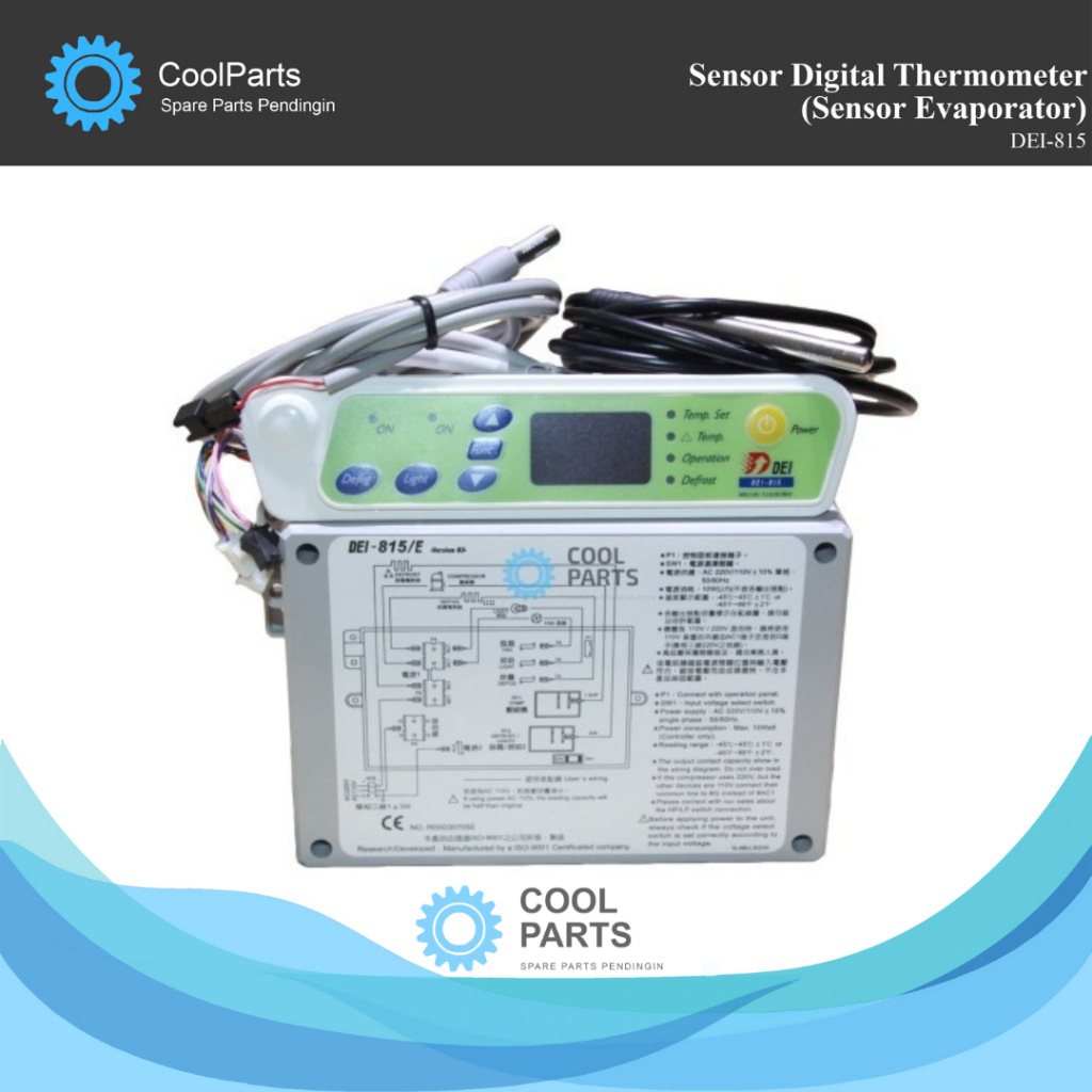 Jual Digital Thermometer/Temp Controller/ Pengukur Suhu Digital DEI-815 ...