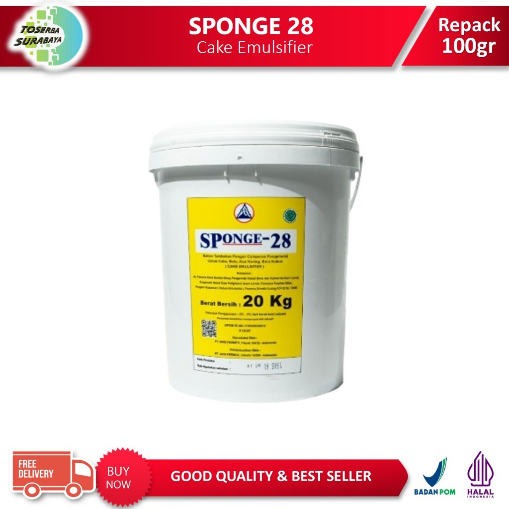 Jual SP SPONGE 28 Cake Emulsifier - 100gr / Pelembut Kue / Cake ...