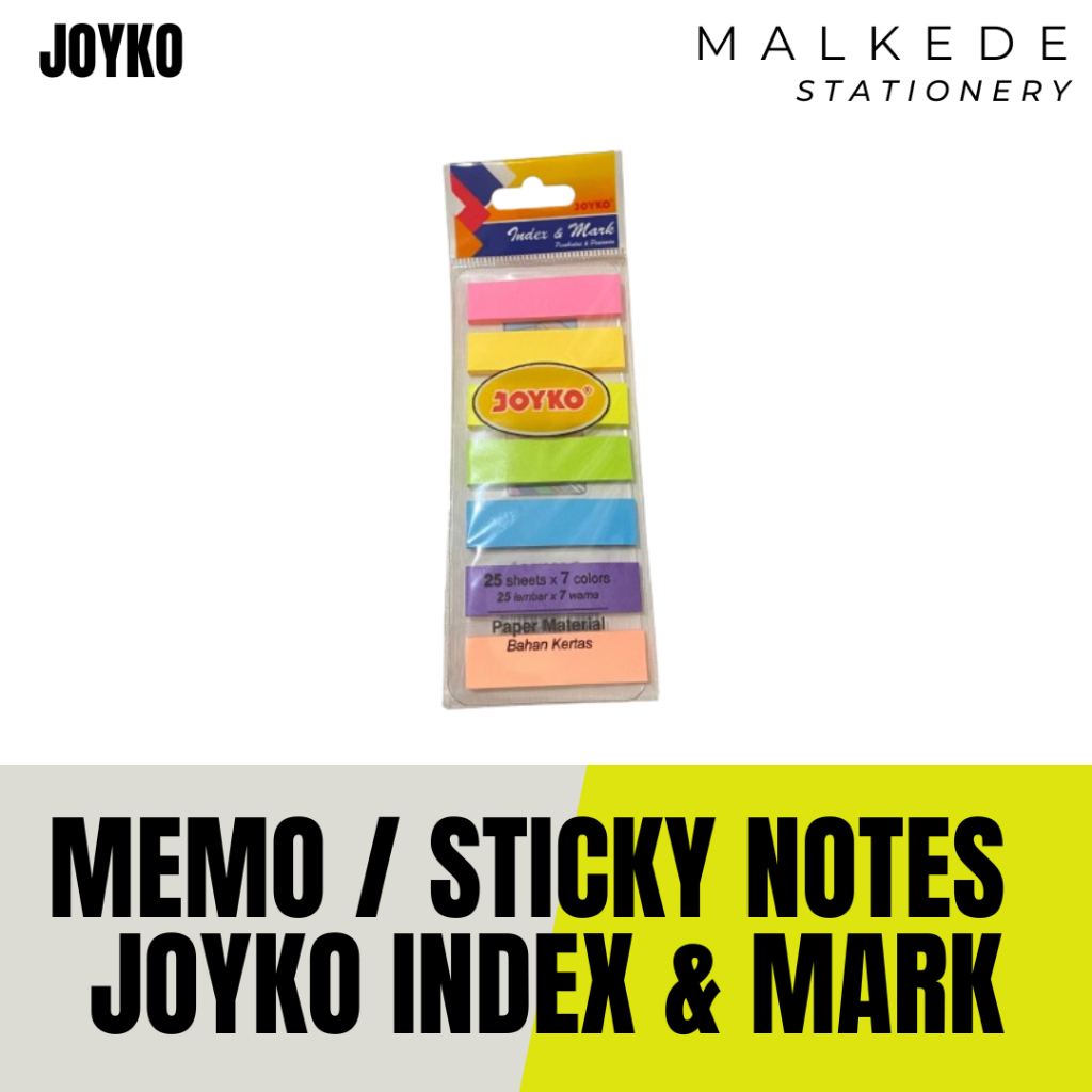 Jual MEMO / STICKY NOTES JOYKO | JOYKO IM-32 | 25 LEMBAR 1 WARNA ...