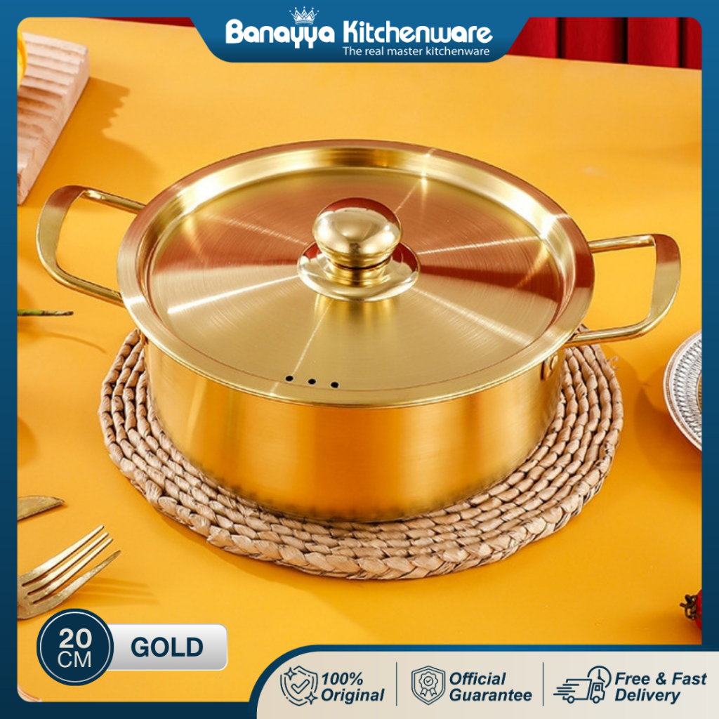 Jual Funkoo Noodle Pot Stainless Steel Panci Ramyun Korea / Pot Ramyun ...