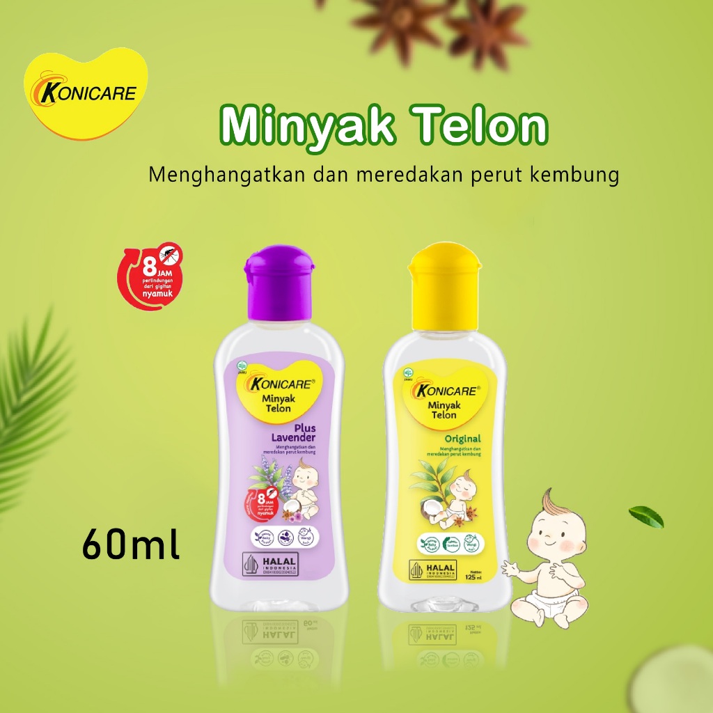 Jual Konicare Minyak Telon Plus Lavender 60ml Minyak Bayi | Shopee ...