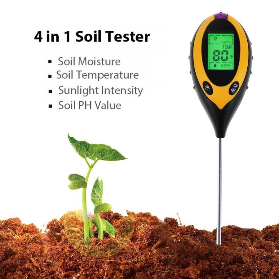 Jual Soil Digital Analyzer 4in1-Alat cek ukur tester multimeter tanah ...