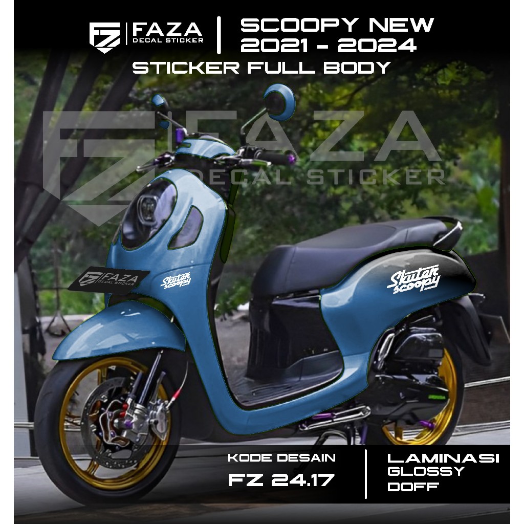 Jual ( COD ) Decal Sticker Scoopy 2023 2024 Full Body Gradasi Terbaru ...