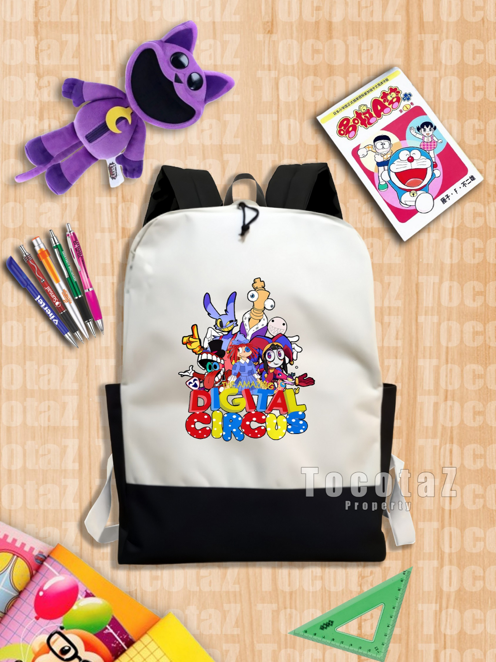 Jual Tocotaz The Amazing Digital Circus Tas Sekolah Casual Model Ransel ...