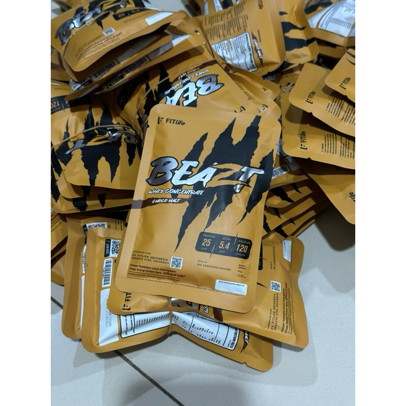 Jual fitlife beazt whey concentrate choco malt 41 gram ( 1 serving ...