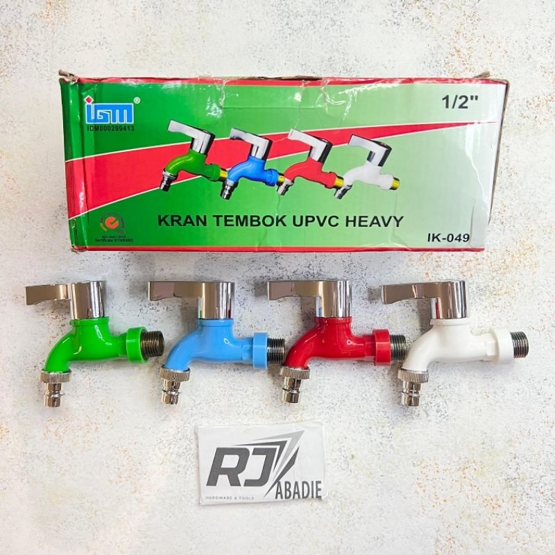 Jual Kran Air Keran Tembok Keran Heavy Duty uPVC Tebal Kuningan Chrome ...
