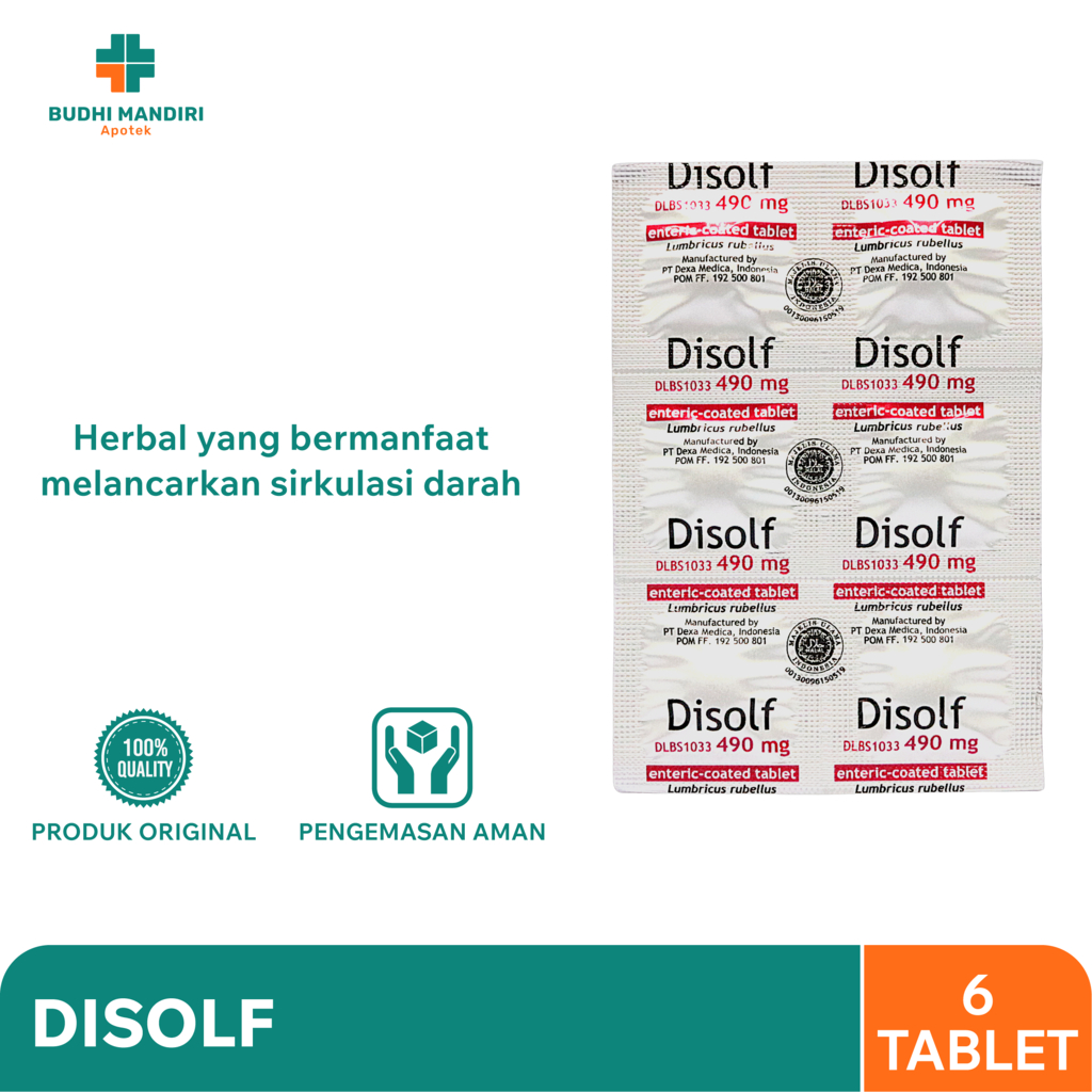 Jual Disolf 490mg (1 Strip) - Melancarkan Sirkulasi Darah | Shopee ...