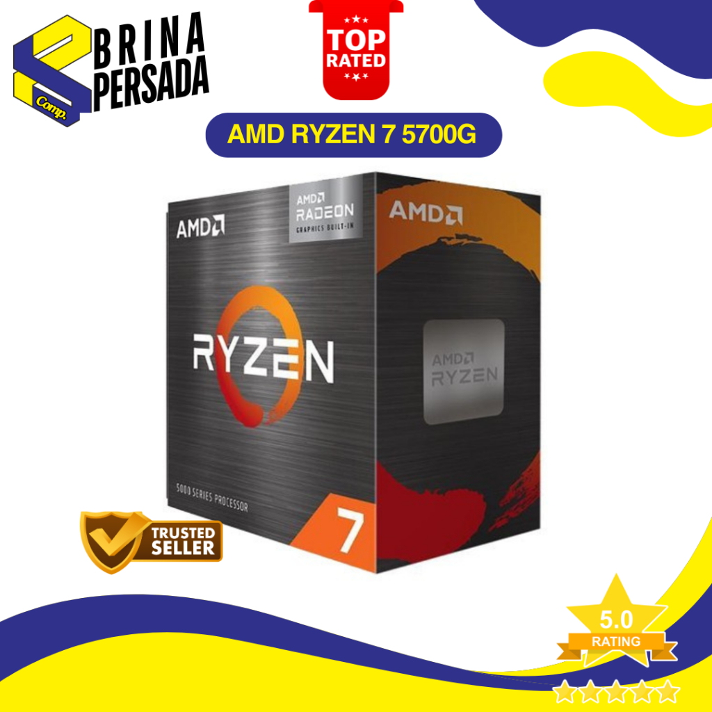 Jual AMD Ryzen 7 5700G Box Cezanne 7nm With Radeon Vega Graphics | Shopee Indonesia