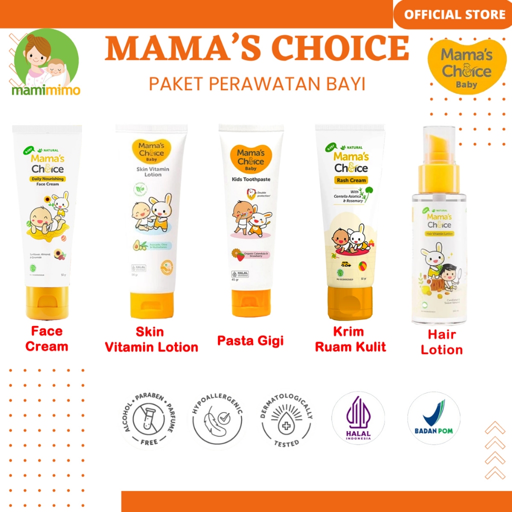 Jual Mama Choice Paket Perawatan Ruam Kulit Bayi Face Rash Cream Pasta ...