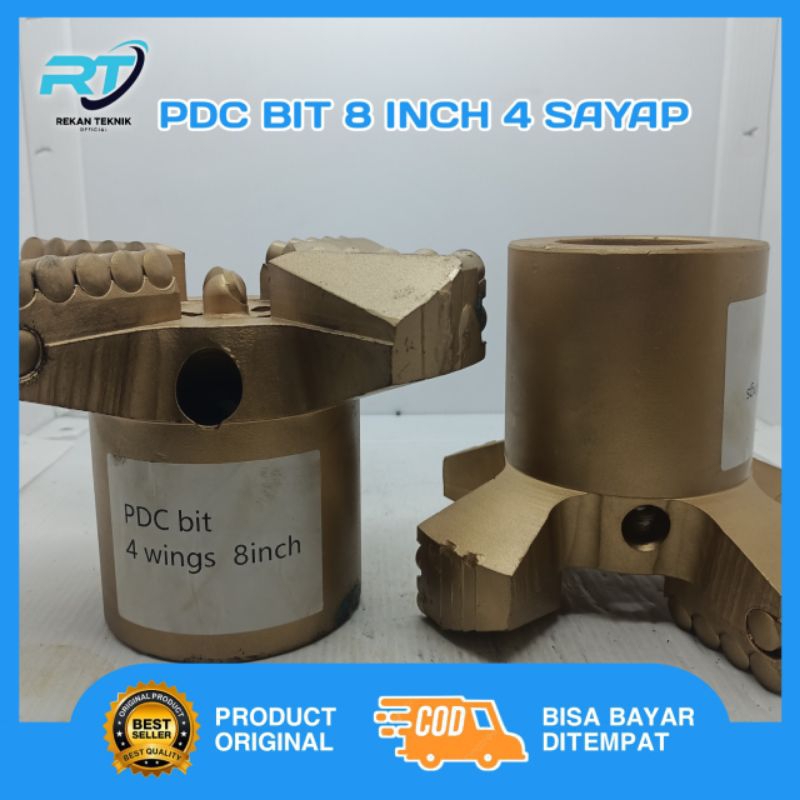 Jual mata bor sumur / mata bor pdc penghancur batuan keras ukuran 8 ...
