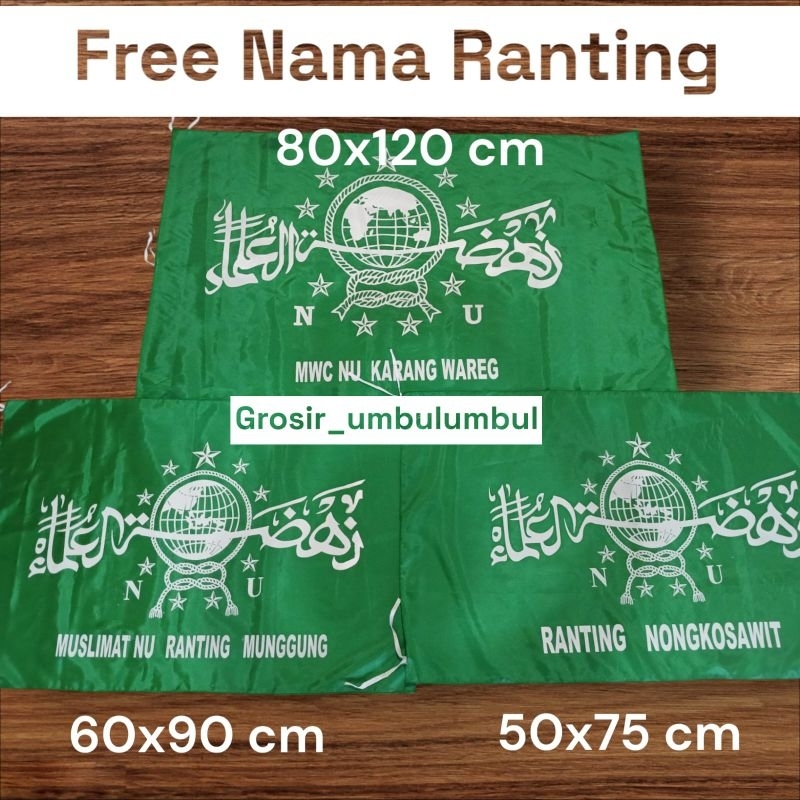 Jual bendera NU [[free tambah nama ranting]] | Shopee Indonesia
