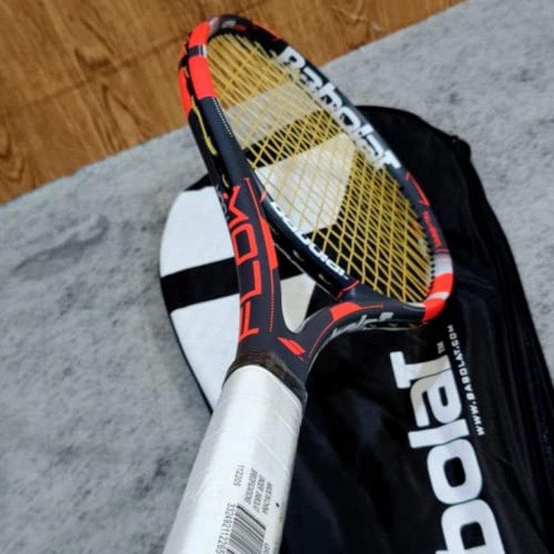 Jual Raket Tenis/Raket Tenis Lapangan FLow Carbon Siap Pakai | Shopee ...