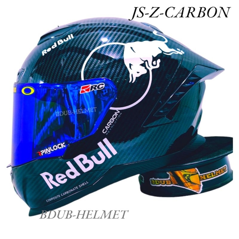 Jual Helm full face Js Armor z carbon redbull original Js | Shopee ...