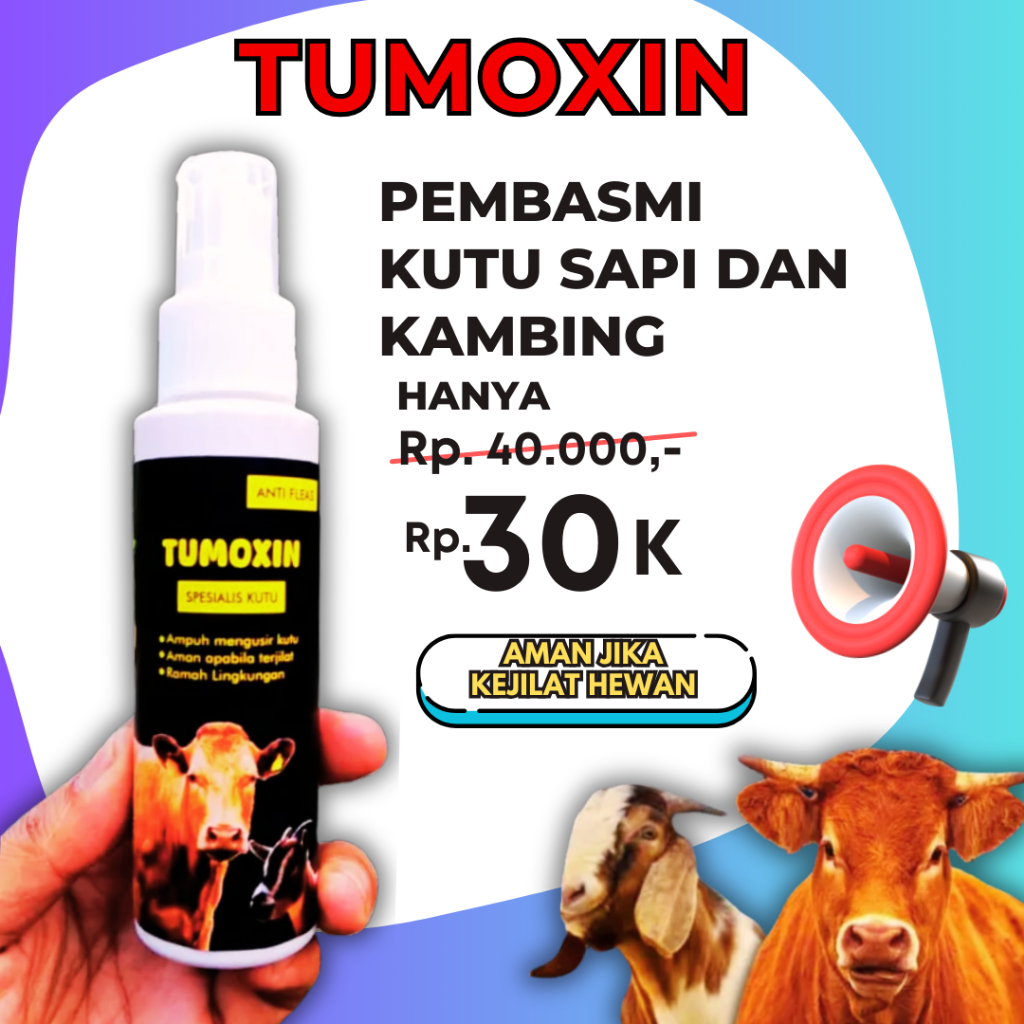 Jual TUMOXIN OBAT PEMBASMI KUTU HEWAN UNTUK SAPI KAMBING | Shopee Indonesia