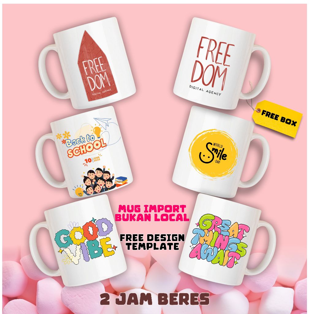 Jual MUG CUSTOM /Souvenir, kado, Custom tulisan dan gambar free design ...