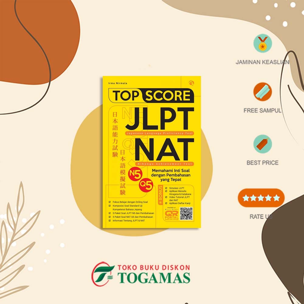 Jual Top Score + Pembahasan Jlpt Nat (Japanese Language Proficiency ...