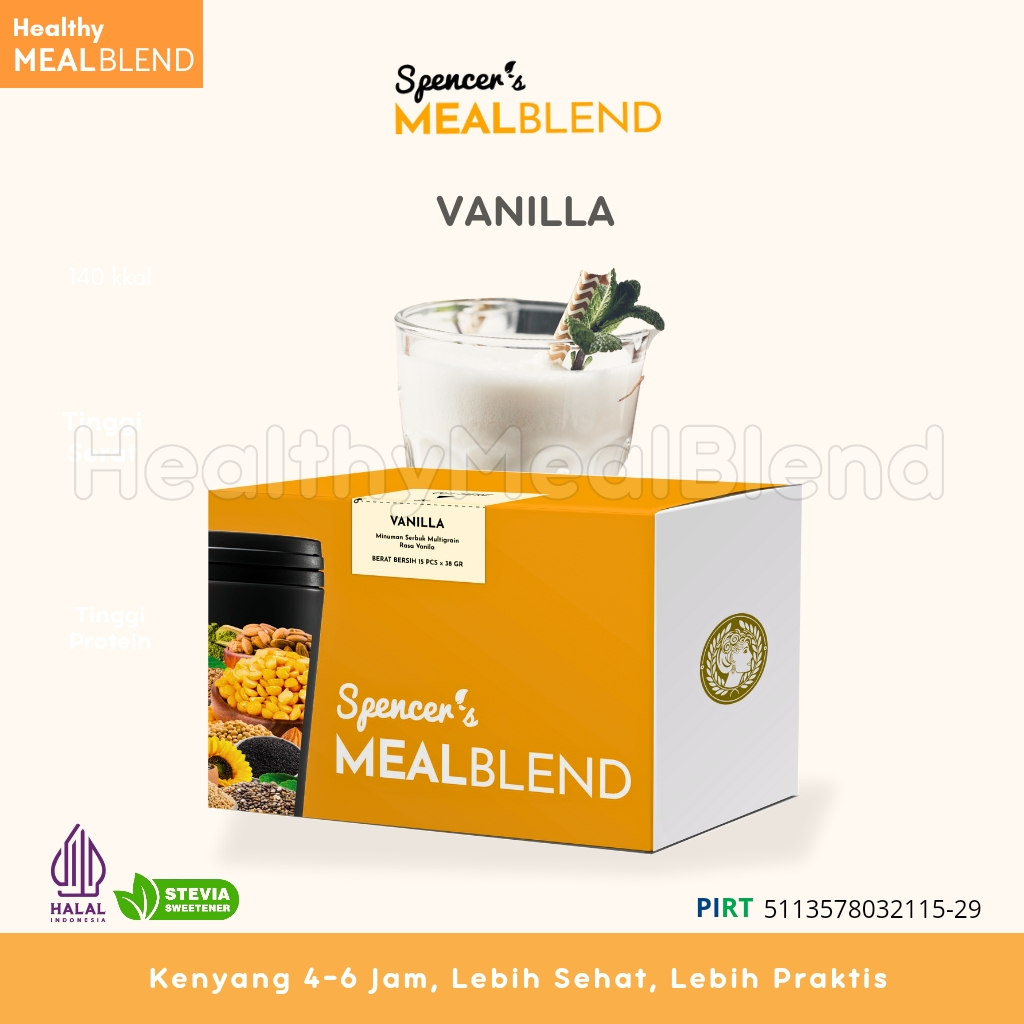 Jual (Trial 1 Sachet) Spencer's Mealblend Multigrain Vanila Beli 1 Box ...