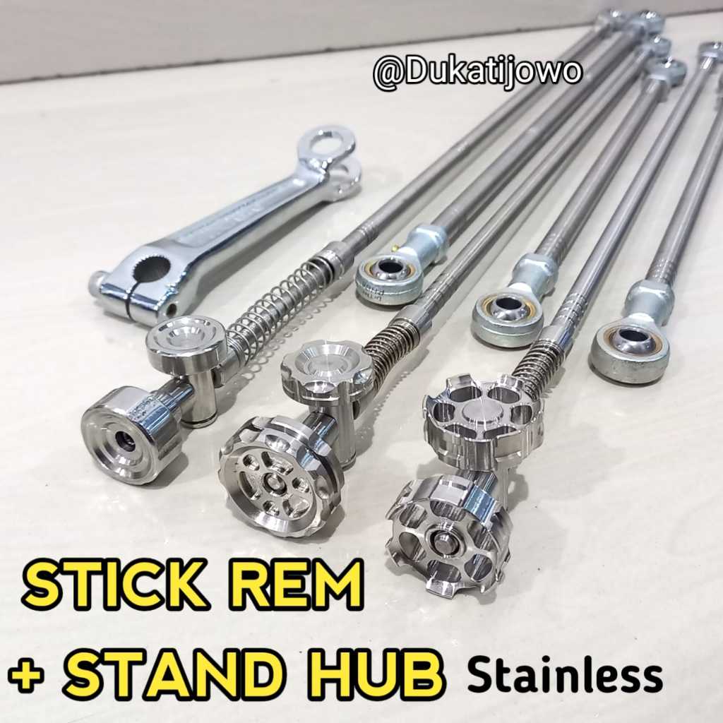 Jual Stik Rem Set Standhub Belakang Stainless PNP CB GL MP Tiger ...