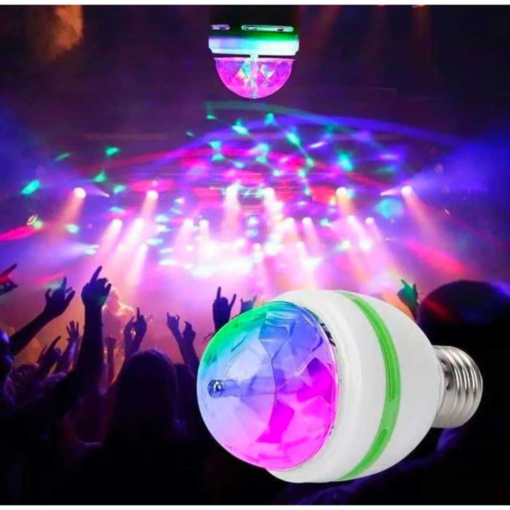 Jual Lampu DISCO Putar RGB Warna LED Colorful Light COLOUR FULL RAINBOW ...