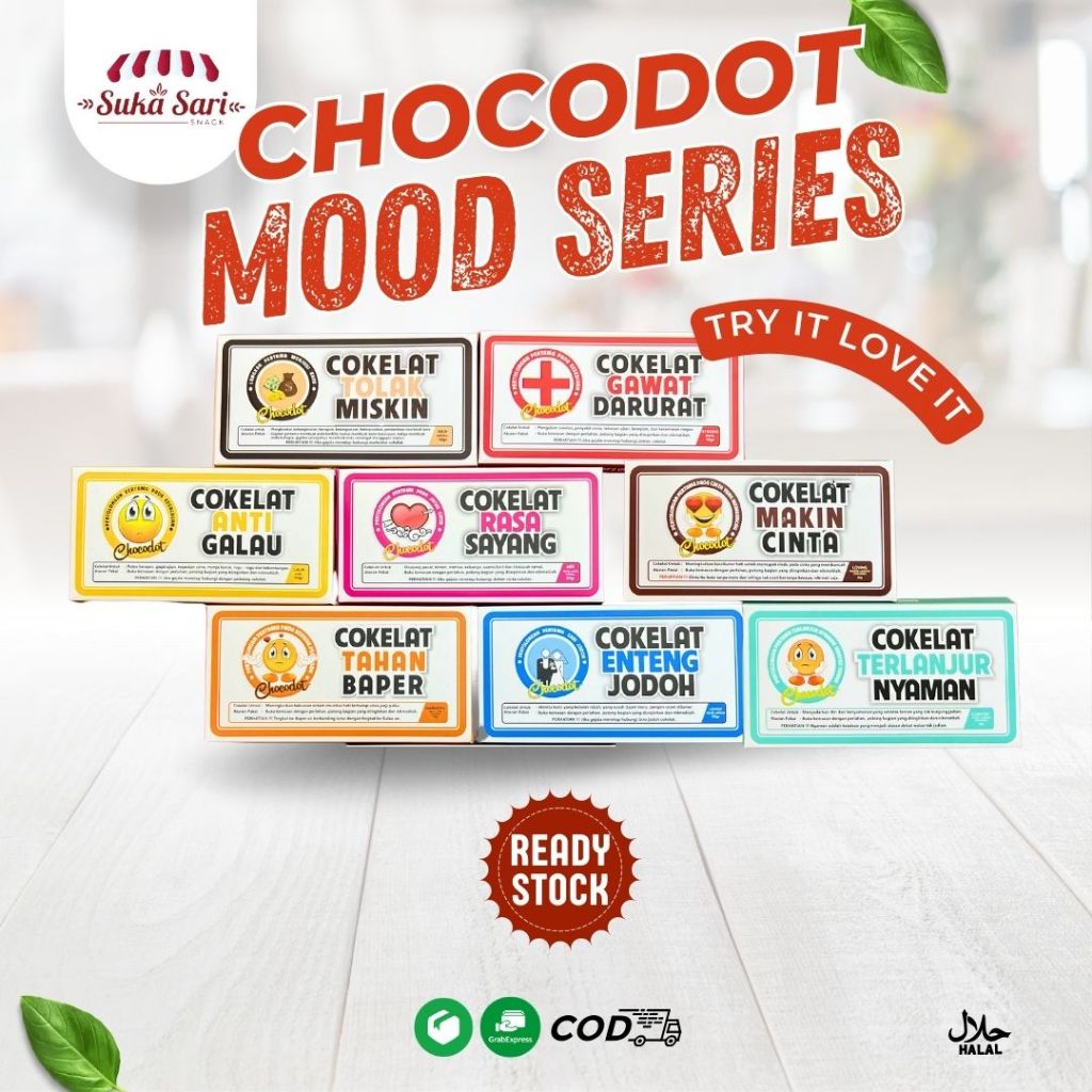 Jual Coklat Chocodot Mood Series 50g | Sukasari Snack | Shopee Indonesia