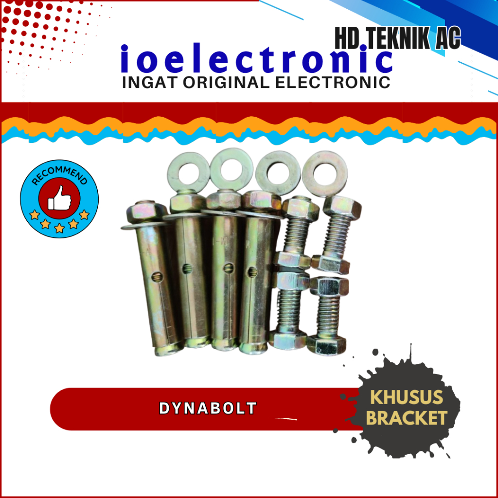 Jual BAUT Dynabolt DINABOL SET BRACKET OUTDOOR AC M10 10X 50 MURAH ...