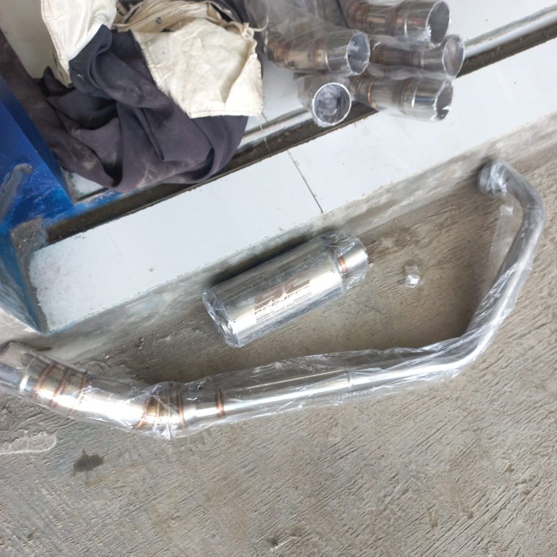 Jual Exhaust muffler SC Project 1Set Big elbow for Raider 150carb,fi ...