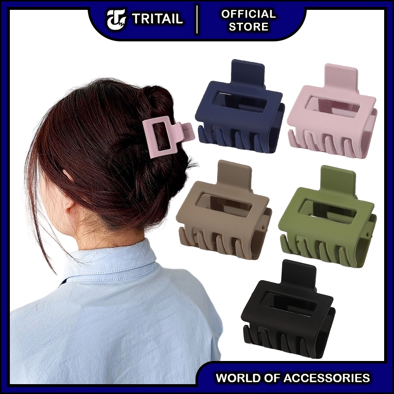 Jual Tritail - Jepitan Rambut Kotak Doff Model Korea / Jepitan Jedai ...