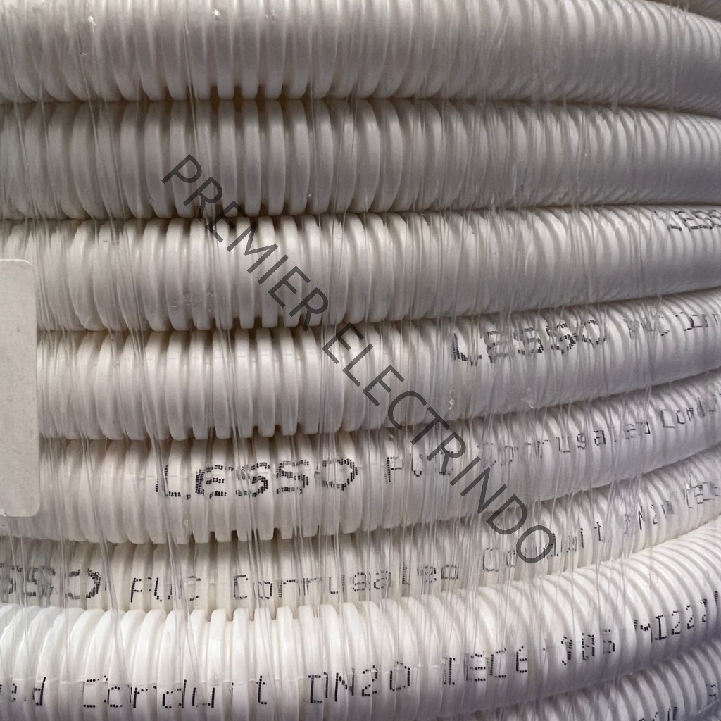 Jual Flexible Conduit LESSO 25MM Selang PVC 50 METER - PUTIH Fleksibel ...